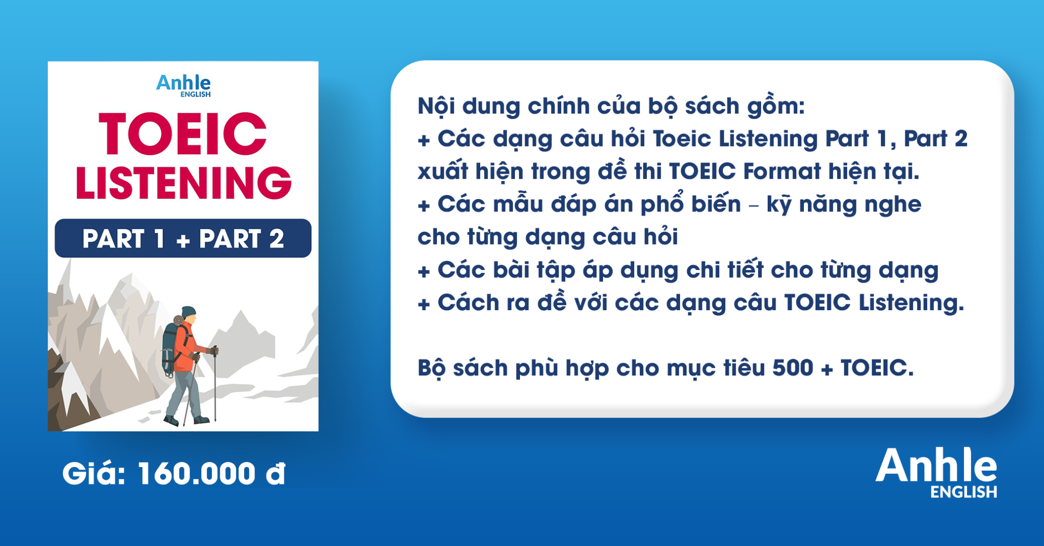 Sách Luyện Nghe TOEIC LISTENING Part 1 – Part 2